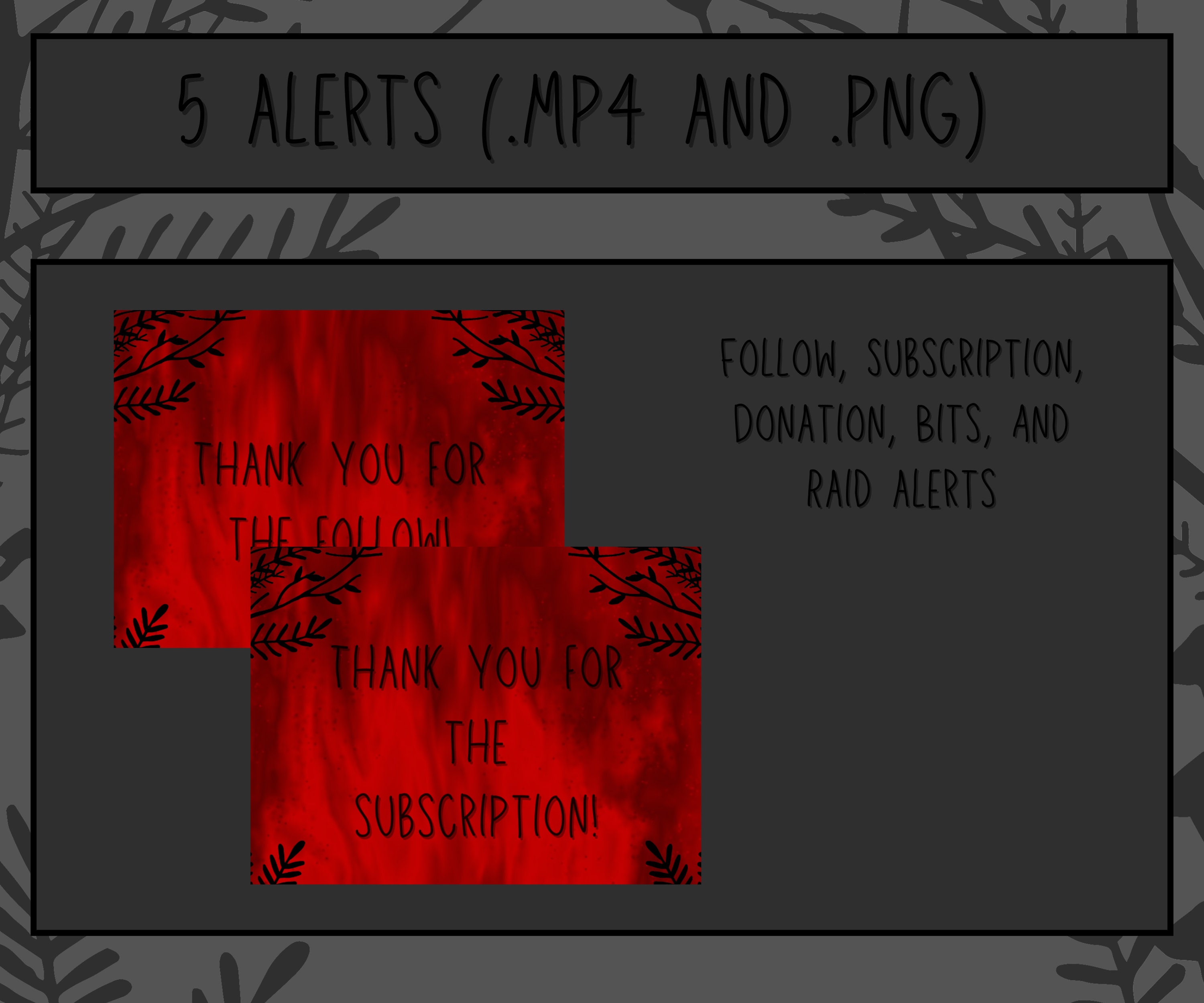 Animated Red Mystic Twitch Overlay Bundle | Overlays, Scenes, Frames ...