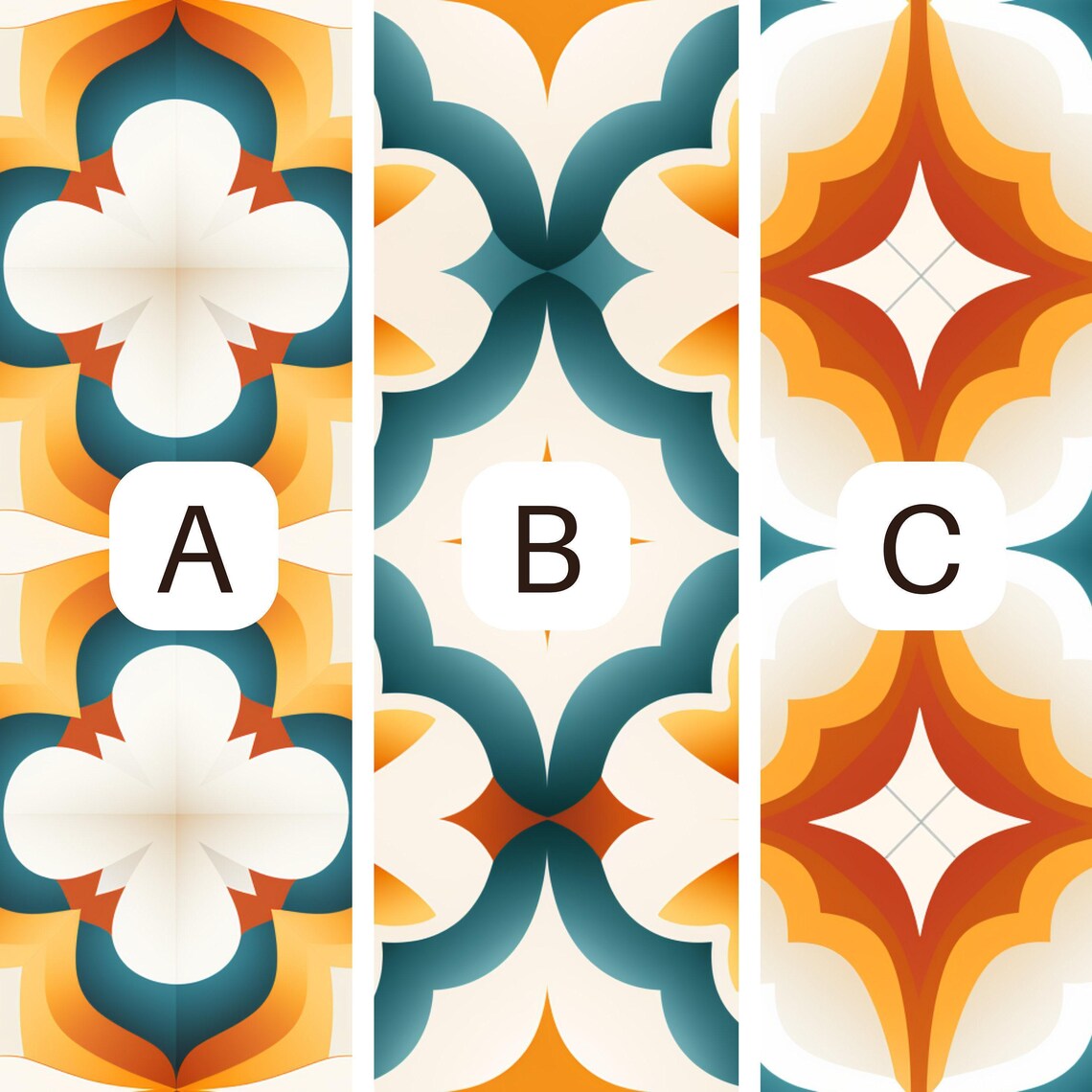 Moroccan Inspired Gift Wrap, Morocco Geometric Print Wrapping Paper ...