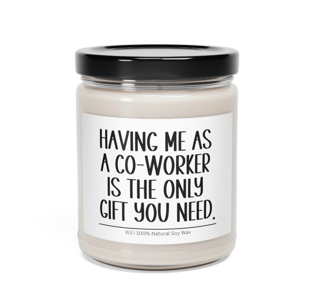 Funny Co-worker Candle Gift, Gift for Company Team, Birthday Gift for ...