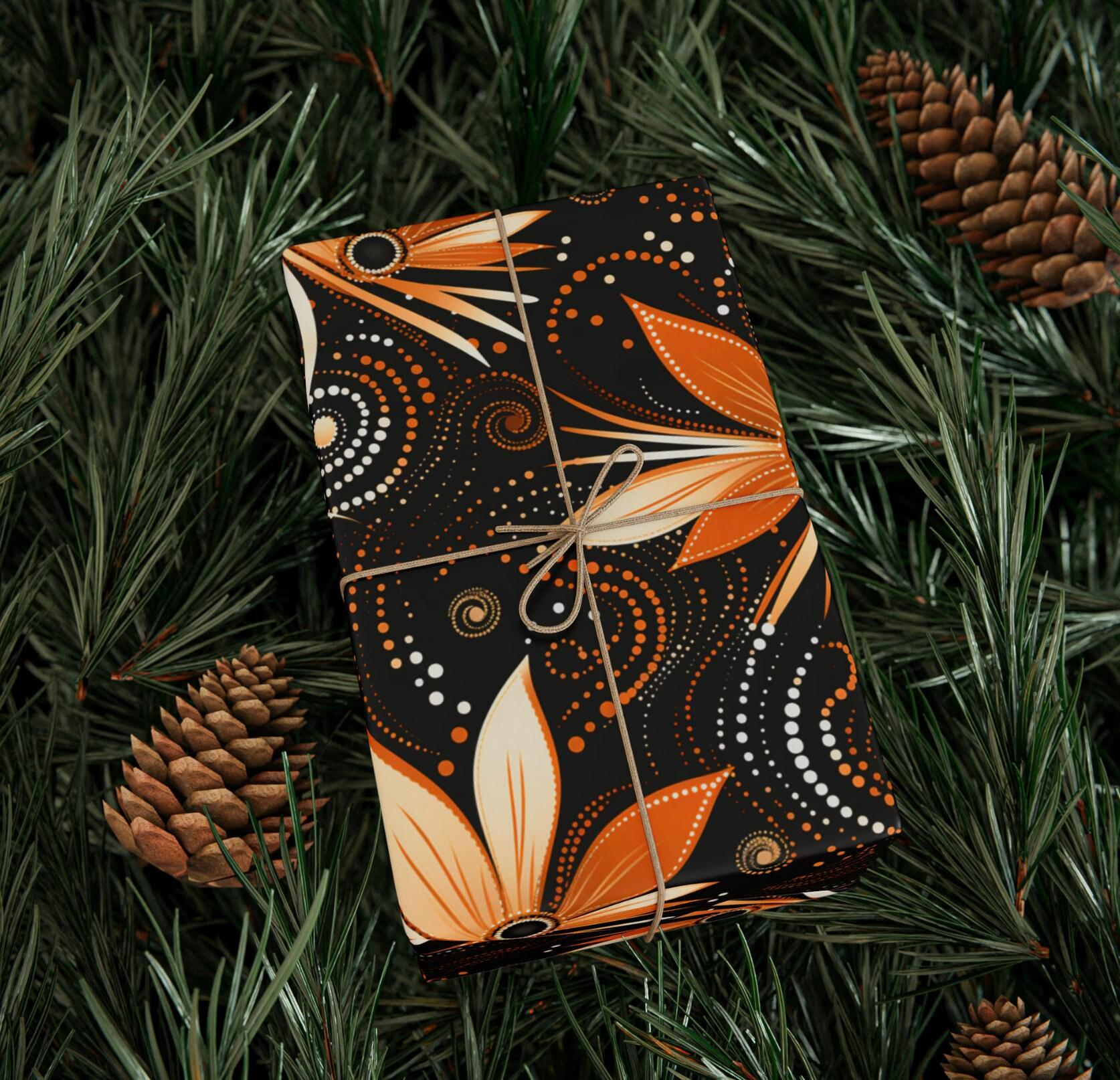 African Inspired Gift Wrap, Ethnic Abstract Print Wrapping Paper ...