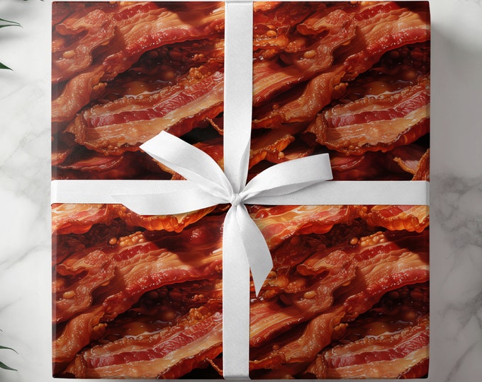 Bacon Scented Gift Wrapping Paper - Etsy
