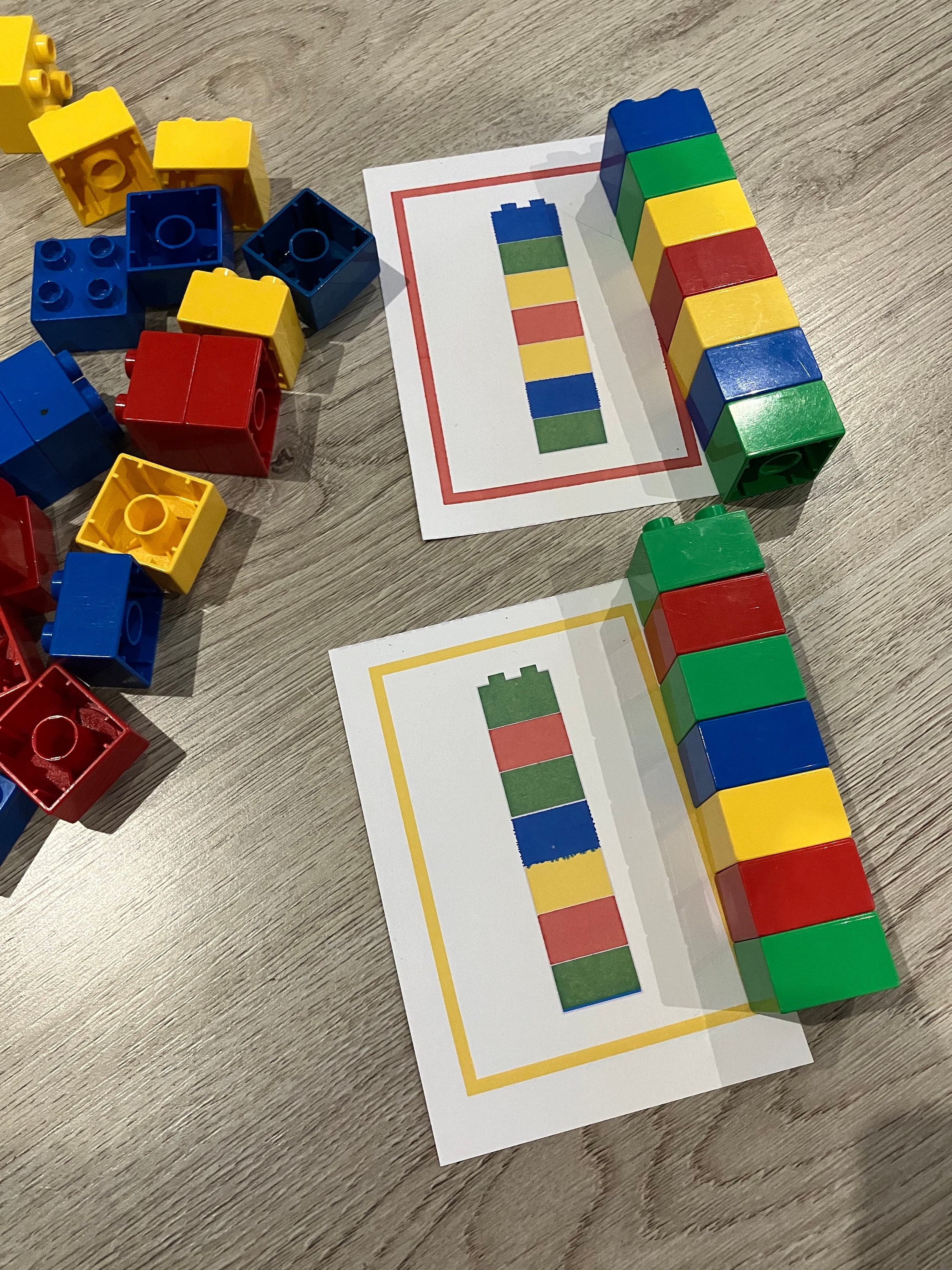 Play With Bricks. 5xa4 - 20 Printable Patterns, Printable Cards ...