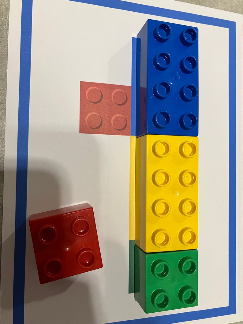 Building Blocks Numbers 1:1, Cards With Numbers, Learn and Play, Flash ...