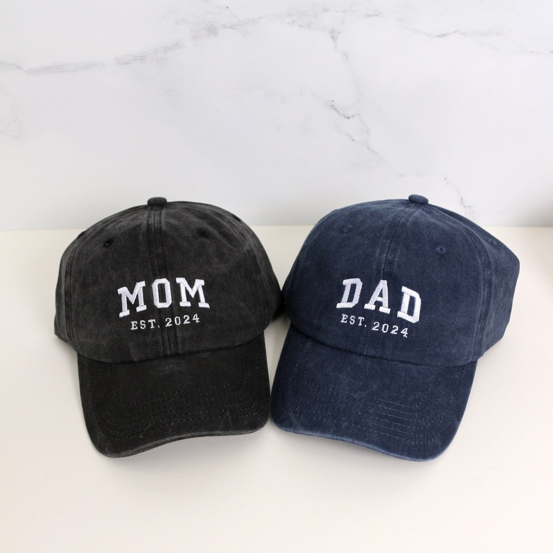 Custom Embroidered Hat, Personalized Date, Matching Vintage Baseball ...