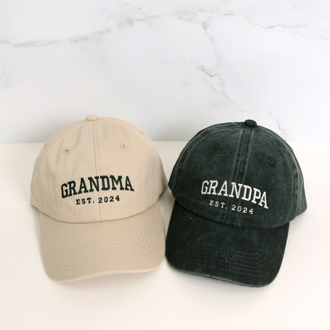 Custom Embroidered Hat, Personalized Date, Vintage Baseball Hat, Gift ...