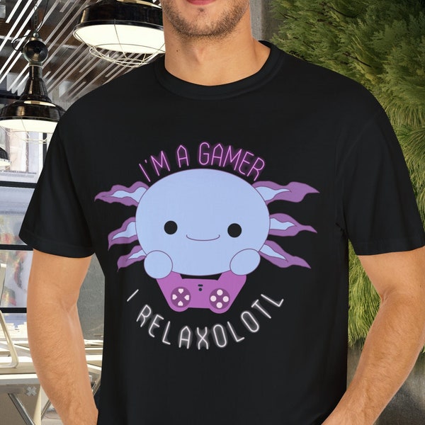 Gaming Axolotl Tshirt - Etsy