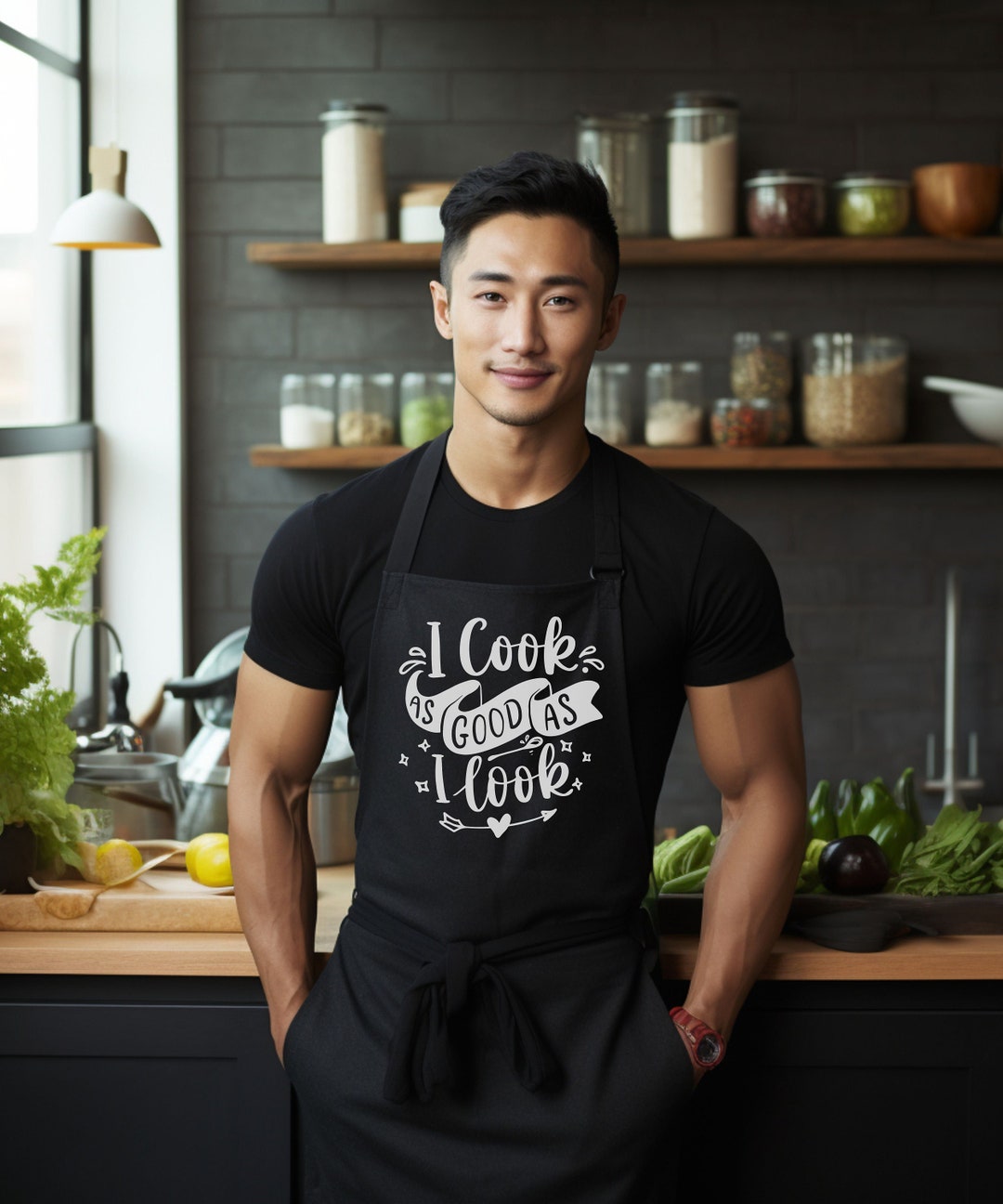 Professional Black Chef Apron-cute and Stylish Aprons for Baking ...