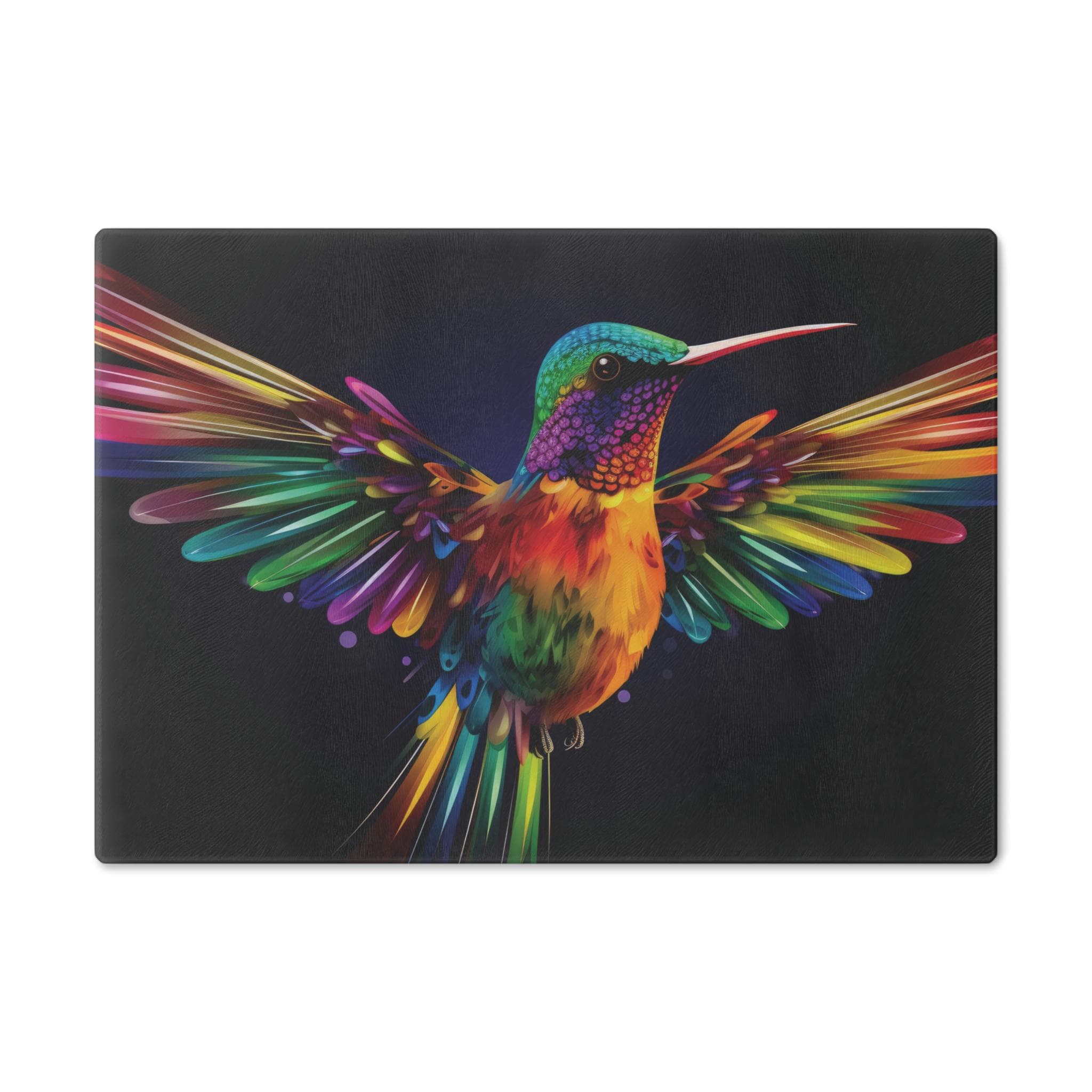 Hummingbird Printed Cutting Board Kitchen Decor Glass Cutting Board ...