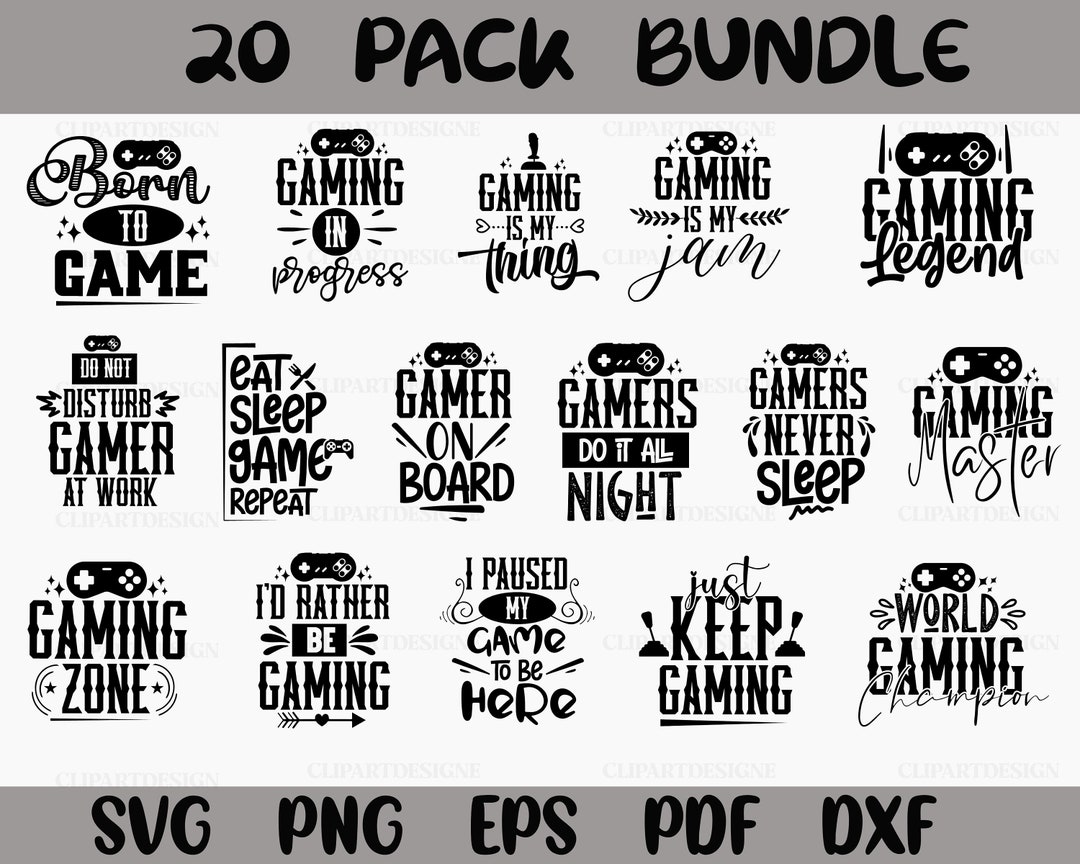 Gamer SVG Bundle, Funny Gamer SVG, Gamer Svg, Video Games Svg, Boys ...