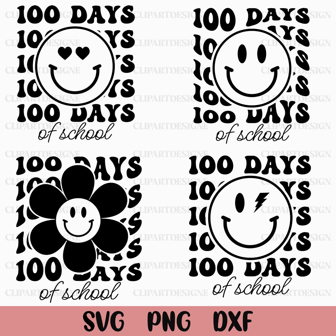 100 Days of School SVG Bundle 100th Day of School Svg 100 - Etsy