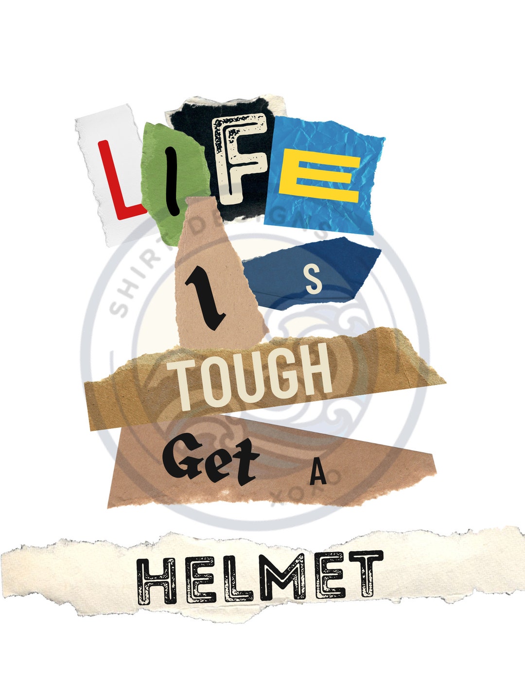 Life is Tough, Wear a Helmet - Sublimation Design - Digital Download ...
