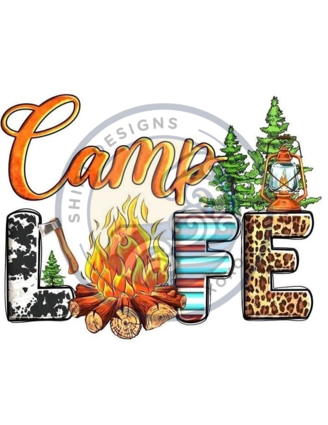 Camp Life Digital Design Sublimation Design PNG - Etsy