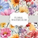 Floral Watercolor Seamless Pattern Digital Paper - Etsy