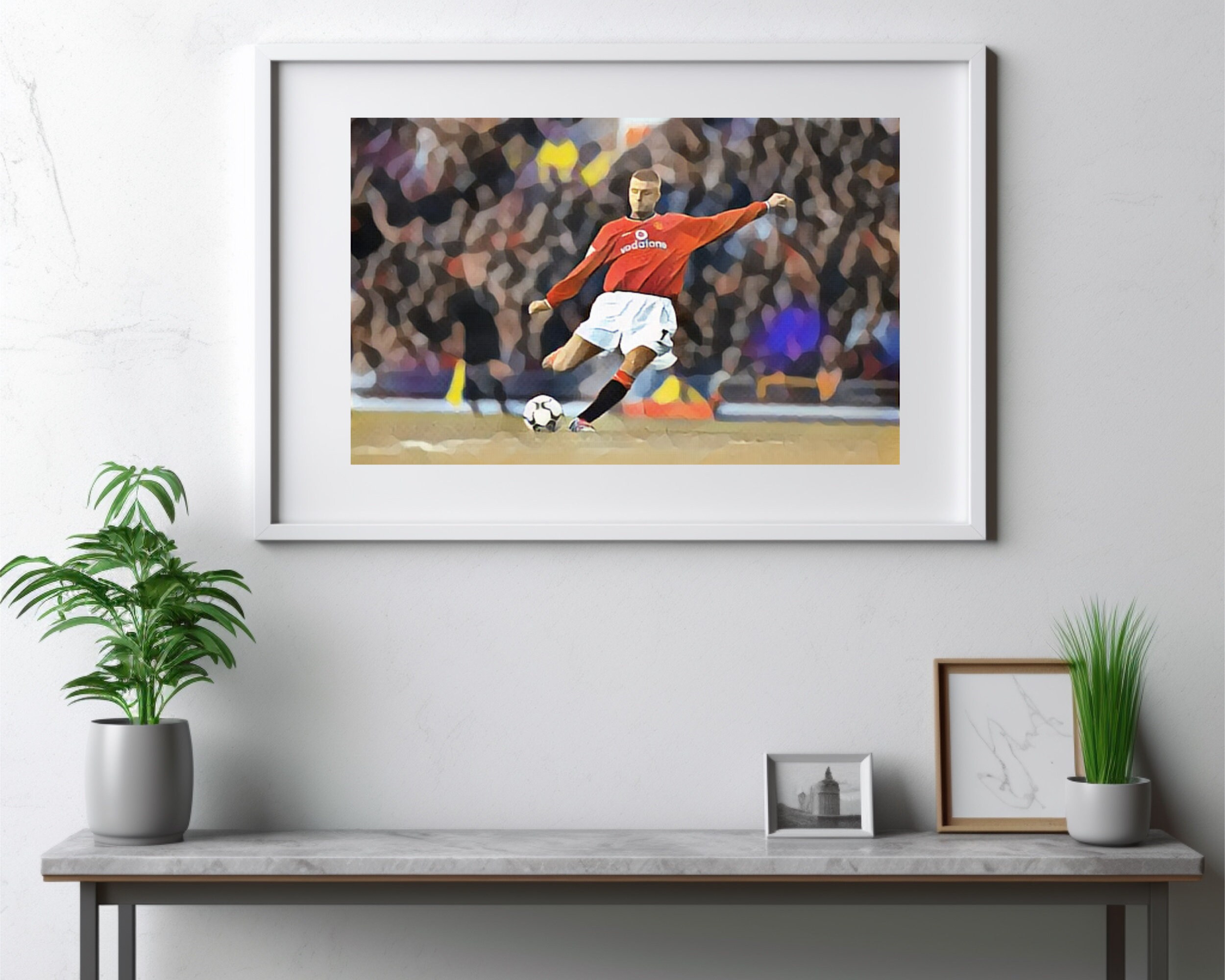 David Beckham Poster, Art, Picture, Football Watercolour - Etsy