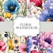 Floral Watercolor Seamless Pattern Digital Paper - Etsy