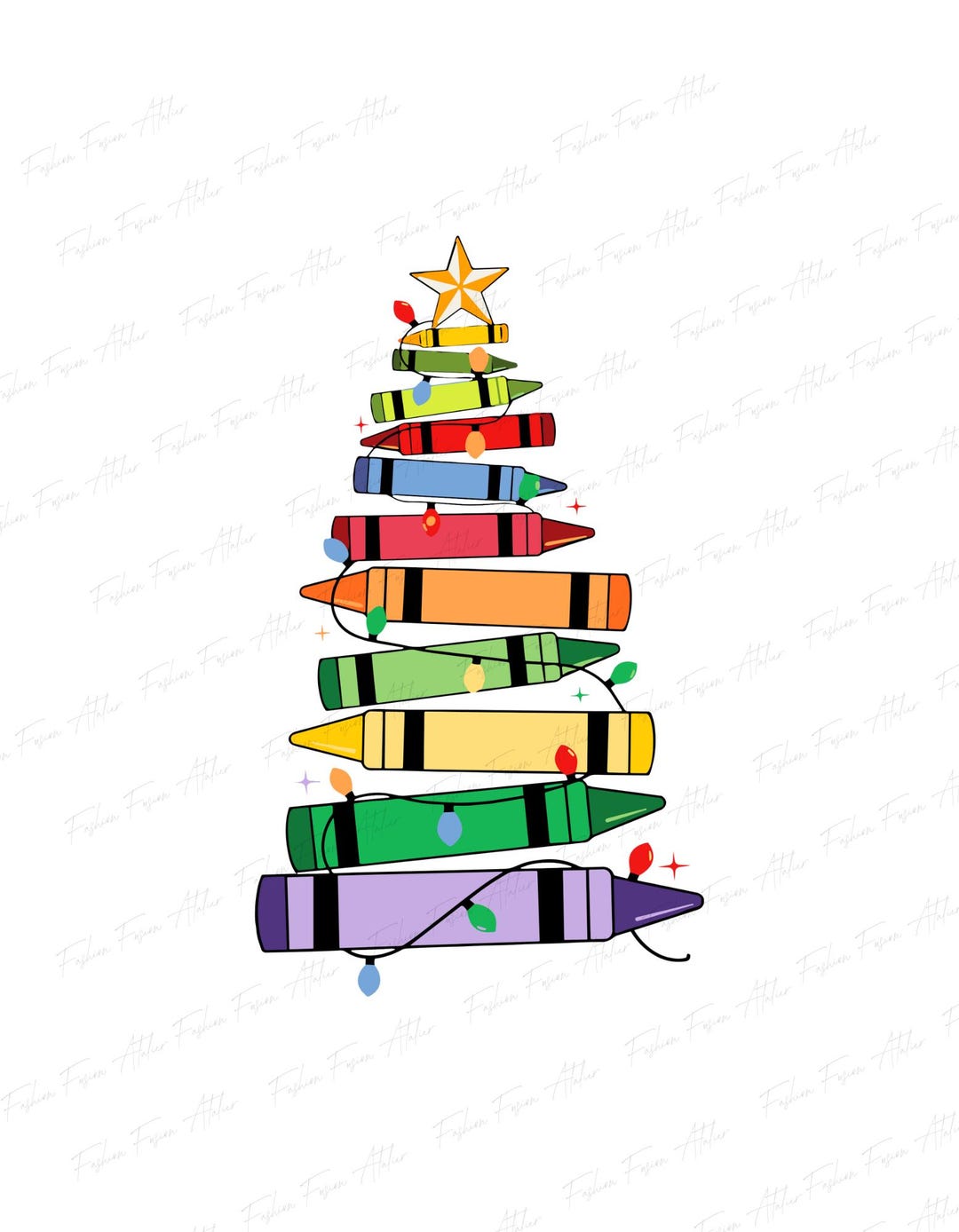 Crayon Christmas Tree PNG, Christmas Light Png, Christmas Png ...