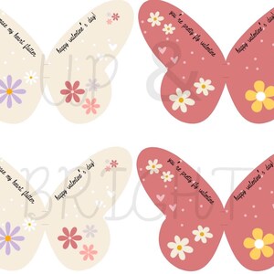 VALENTINES BUTTERFLY PRINTABLE | Digital Download | Classroom ...