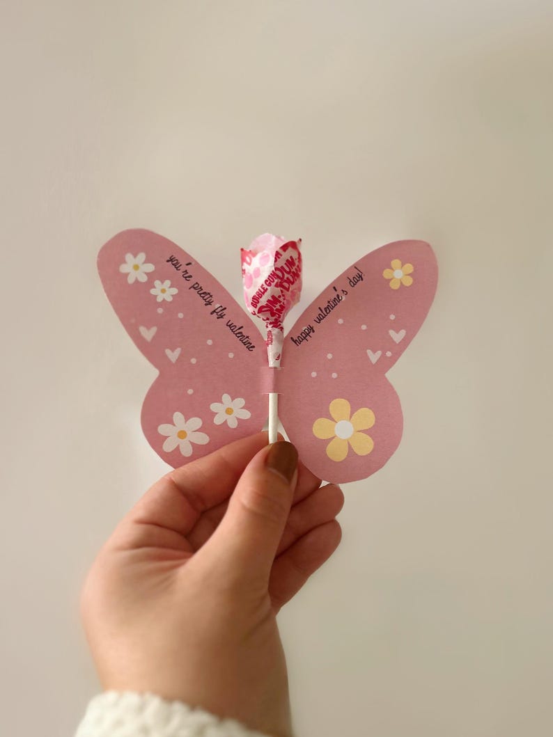 VALENTINES BUTTERFLY PRINTABLE | Digital Download | Classroom ...