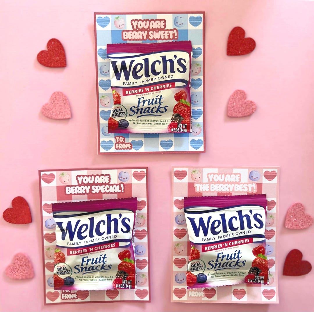 VALENTINE FRUIT SNACK Printable | Digital Download | Instant Print Out ...