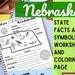 Nebraska 50 States Worksheet and Coloring Page | Homeschool and ...