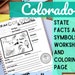 Colorado 50 States Worksheet and Coloring Page | Homeschool and ...