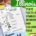 Illinois 50 States Worksheet and Coloring Page | Homeschool and ...