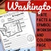 Washington 50 States Worksheet & Coloring Page | Homeschool Classroom ...