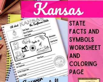 Illinois 50 States Worksheet and Coloring Page Homeschool and Classroom ...