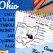 Ohio 50 States Worksheet and Coloring Page | Homeschool and Classroom ...