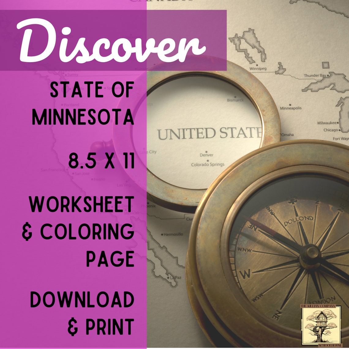 Minnesota 50 States Worksheet and Coloring Page | Homeschool and ...