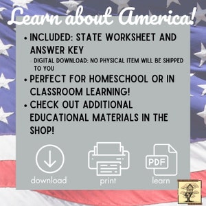 Ohio 50 States Worksheet and Coloring Page | Homeschool and Classroom ...