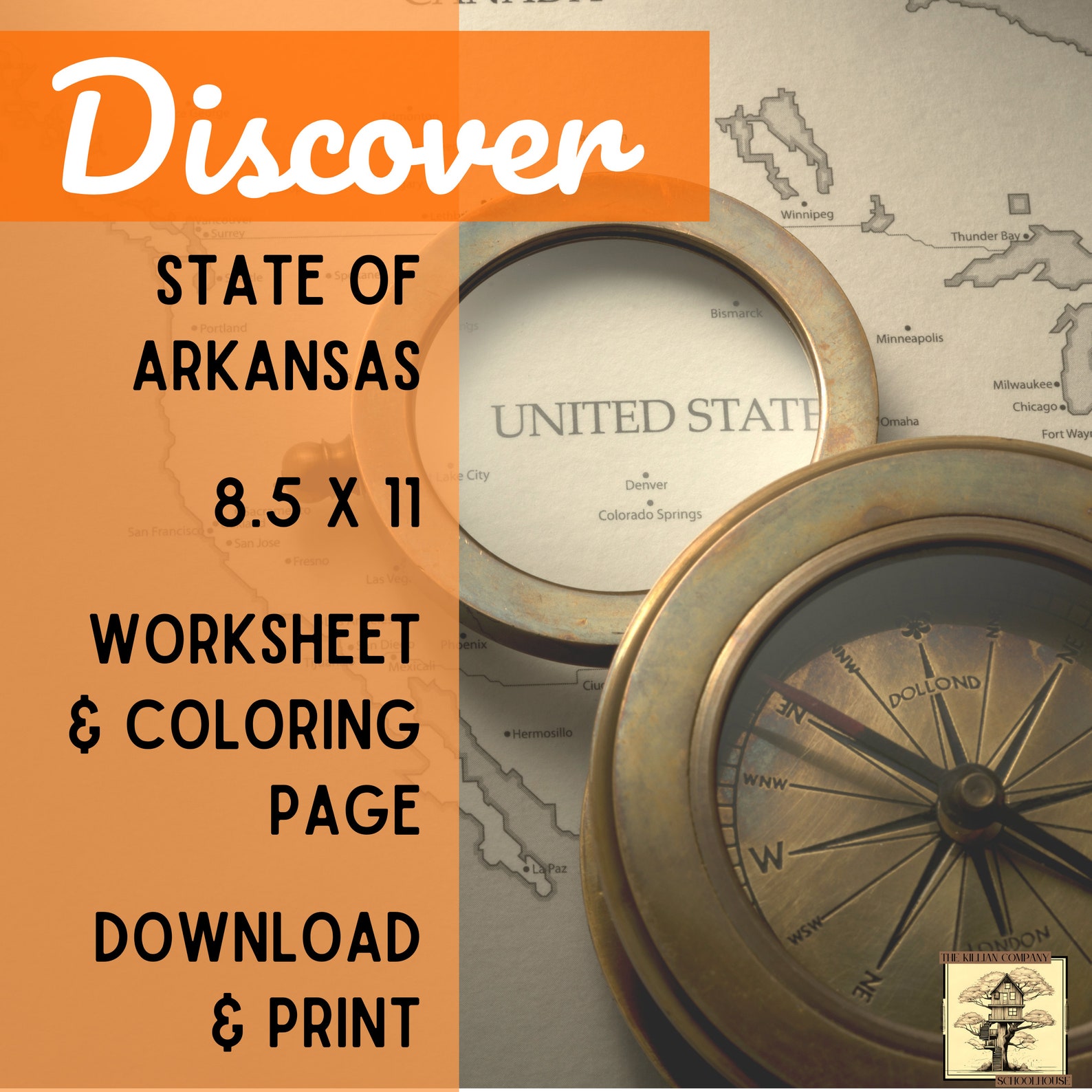 Arkansas 50 States Worksheet and Coloring Page | Homeschool and ...