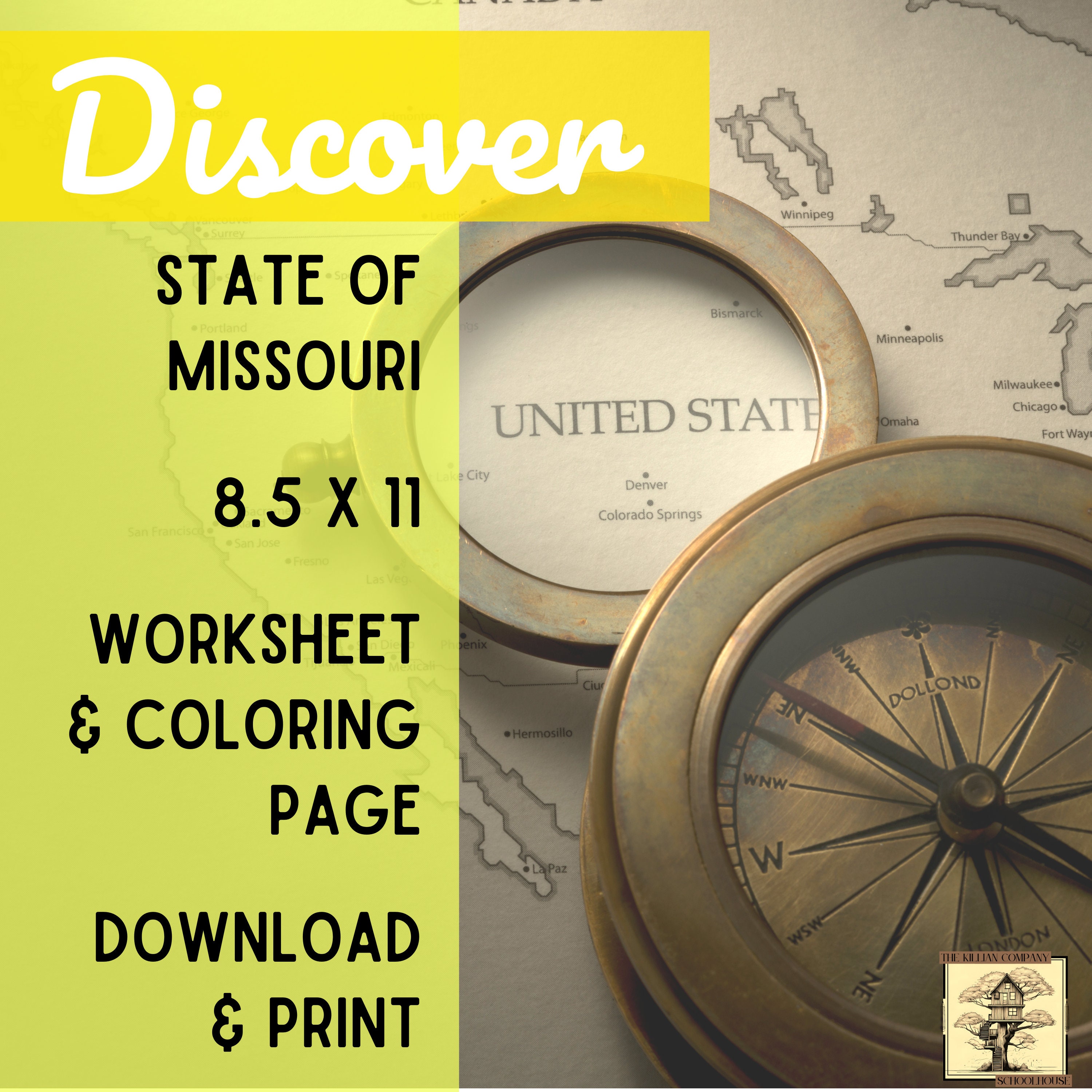 Missouri 50 States Worksheet and Coloring Page | Homeschool and ...