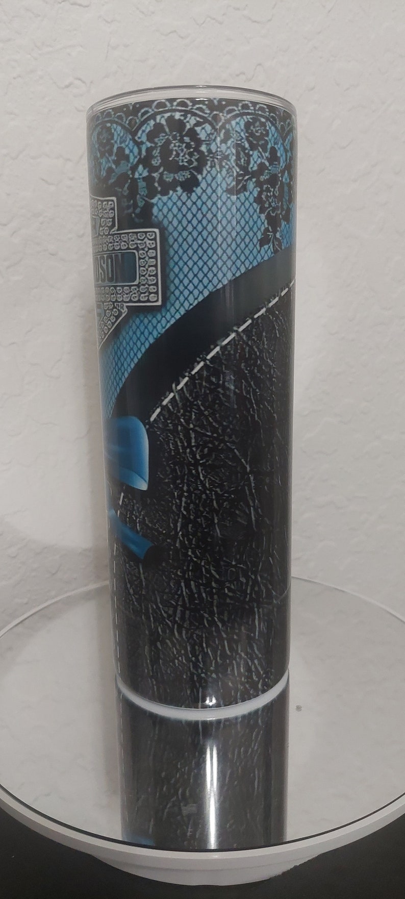 Motorcycle Tumbler: Leather & Lace Design, 20oz HD Tumbler - Etsy