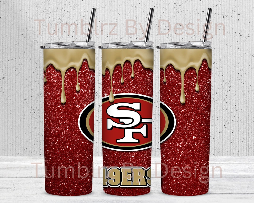 SF 49ers 20oz Tumbler: Glossy Football Fan Gift - Etsy
