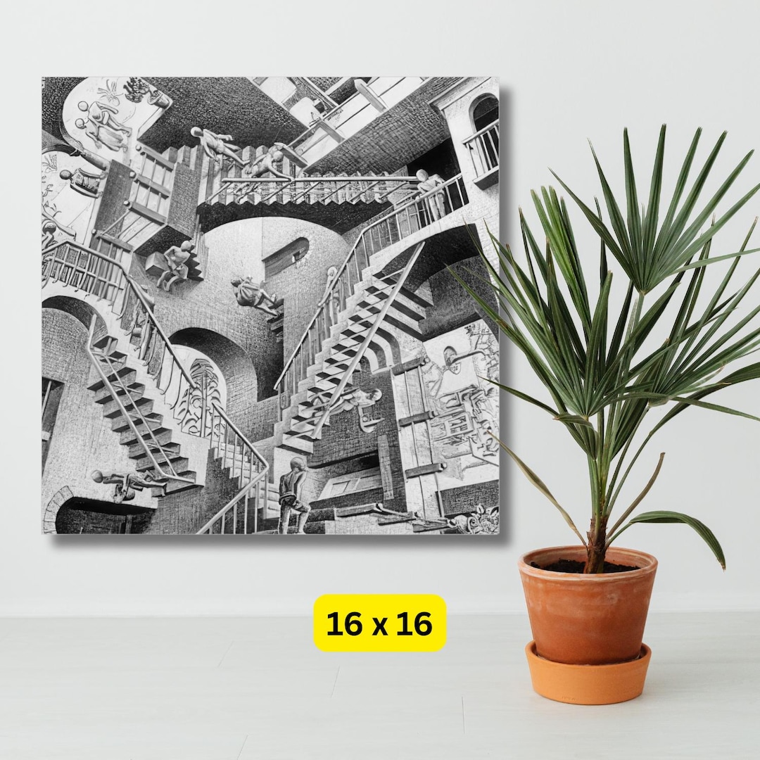 Relativity Optical Illusion Art Foam Board | Dutch Graphic Artist ...