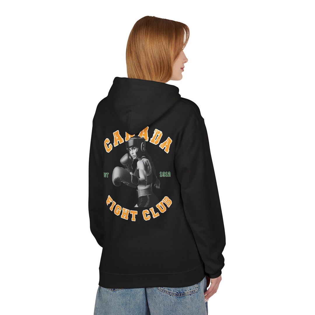 Canada Fight Club Hoodie | Vintage GYM, Boxer, MMA, Women's Graphic - Etsy