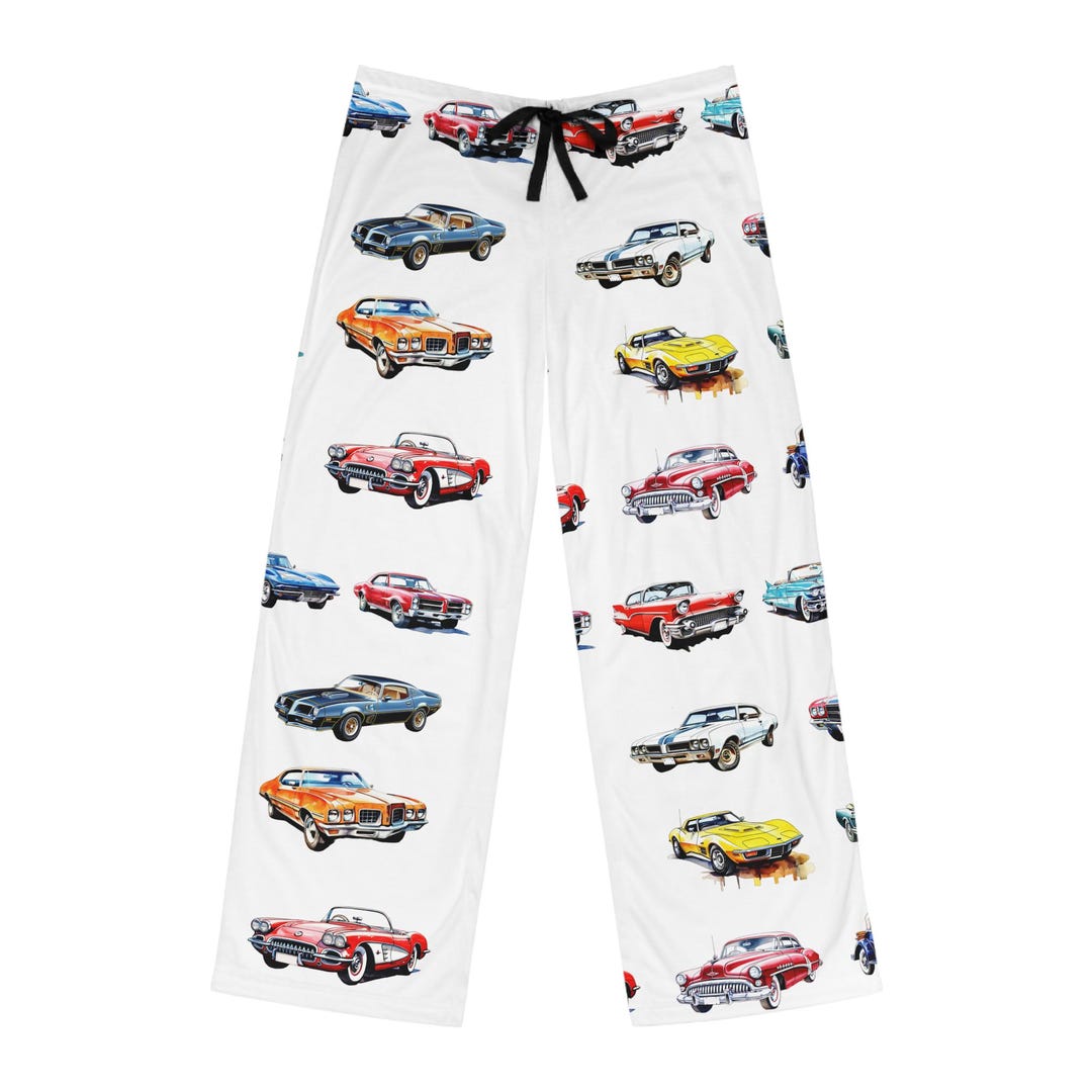 American Classic Cars Pajama Pants: Retro Muscle Car Lounge Wear - Etsy