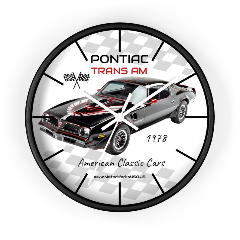 1978 Trans Am, American Classic Muscle Cars Wall Clock | Vintage Car ...