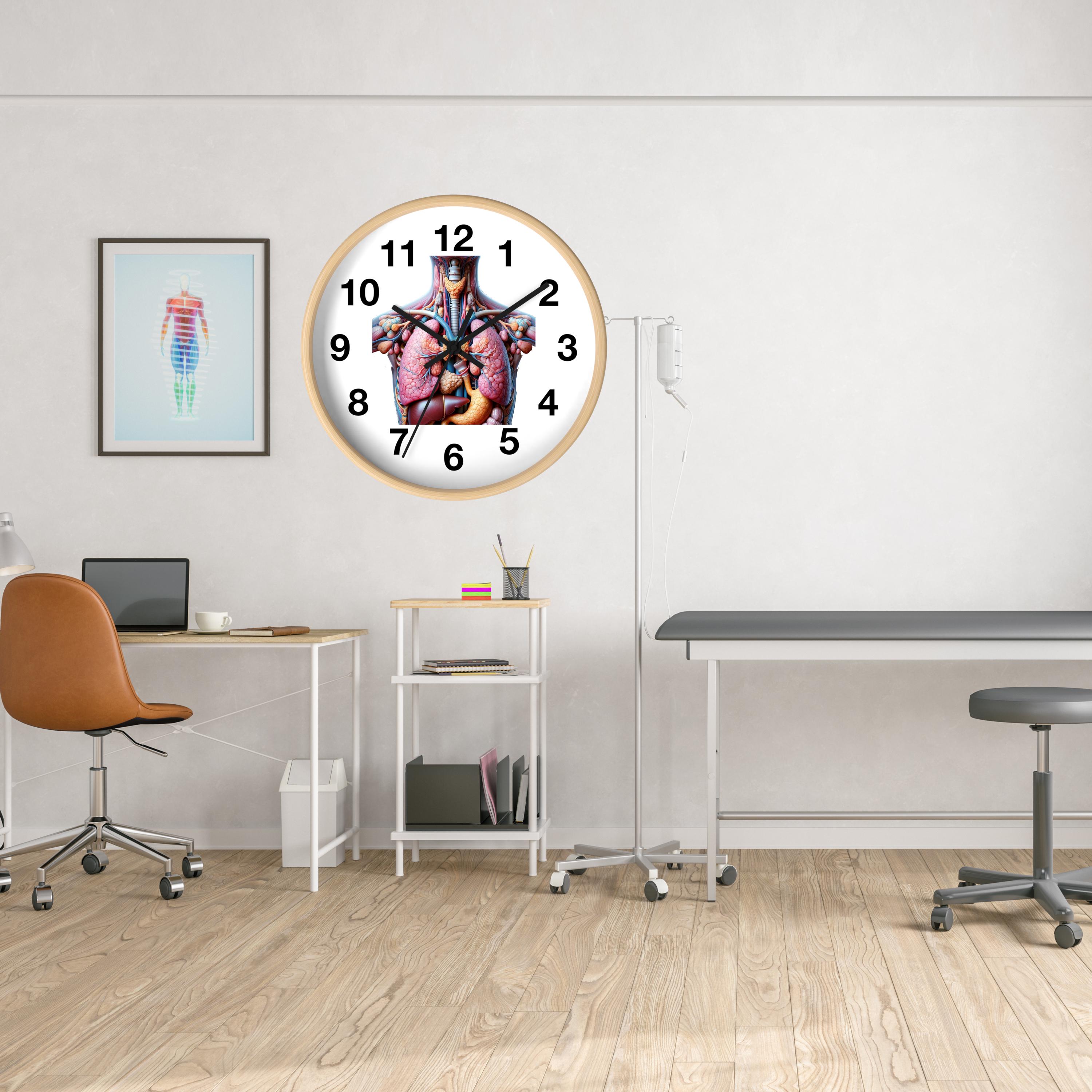 Anatomy Wall Clock: Unique Organ Chart, Science Classroom Decor - Etsy