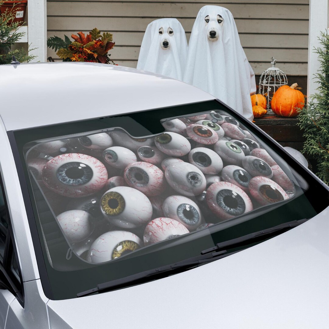 Eyeball Halloween Car Sun Shade: Funny Auto Accessory, UV Protection - Etsy