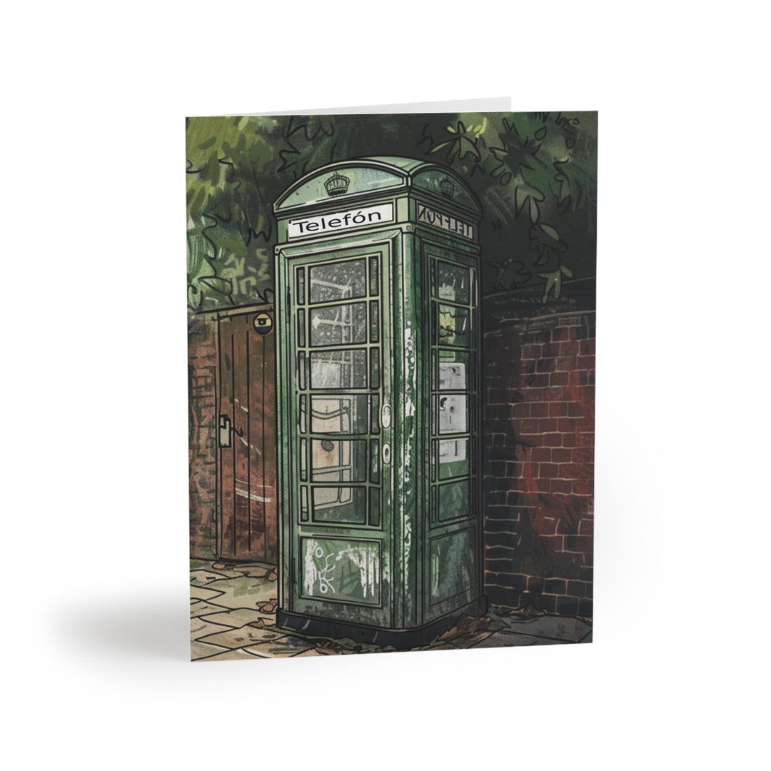 Vintage Ireland Telephone Box Greeting Cards, Irish Stationery Set - Etsy