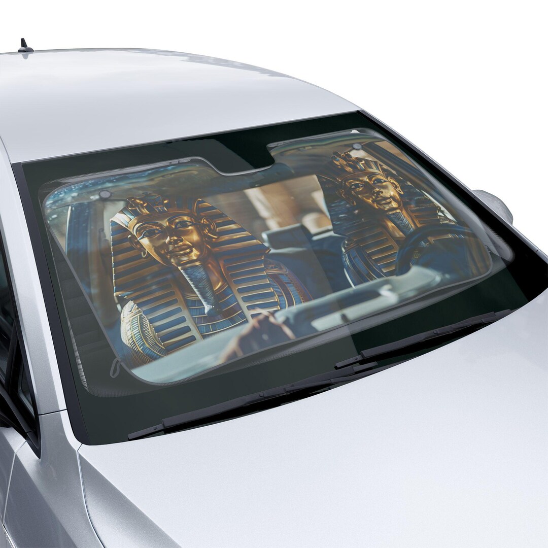 Pharaoh Car Sun Shades: Egyptian Auto Decor, UV Protection - Etsy