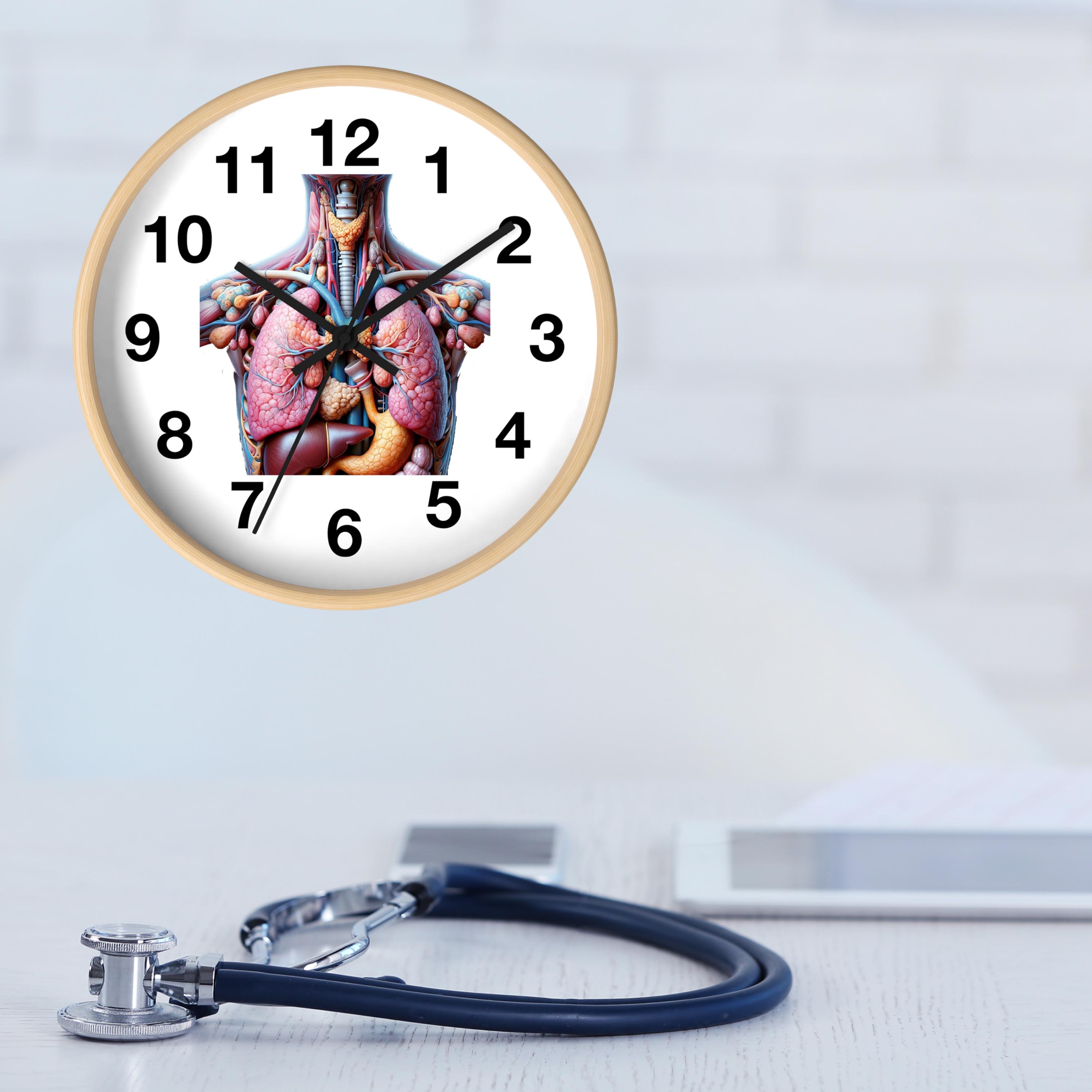 Anatomy Wall Clock: Unique Organ Chart, Science Classroom Decor - Etsy