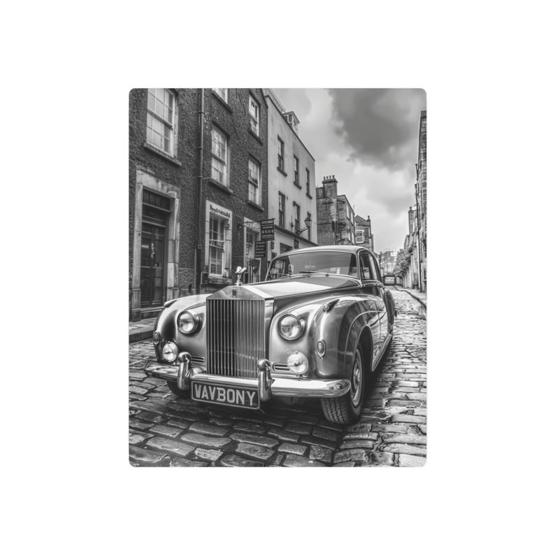 Ireland Dublin Cityscape Metal Sign: Vintage Silver Rolls Garage Art - Etsy