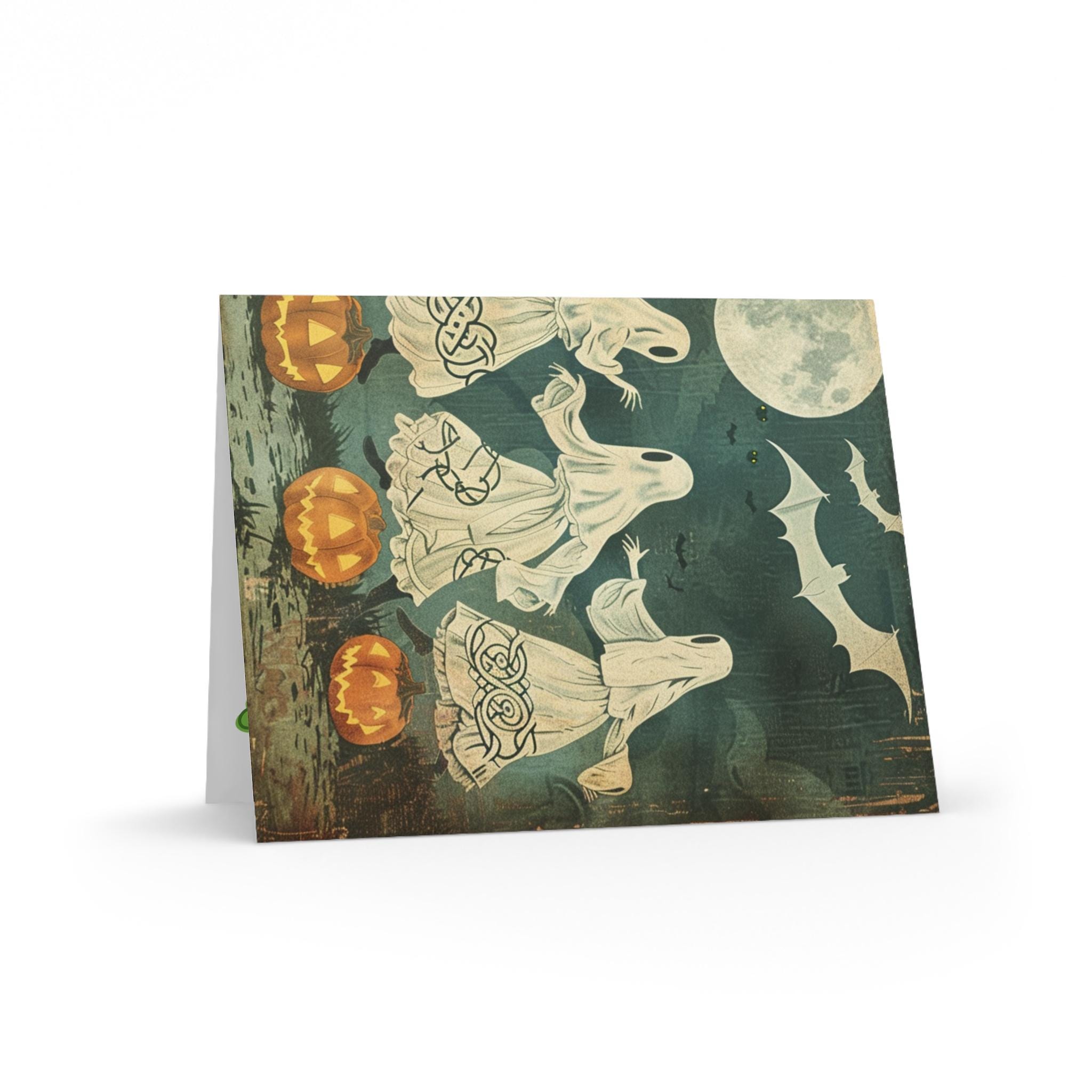 Halloween Greeting Cards: Spooky Night Sky Design With Envelopes - Etsy