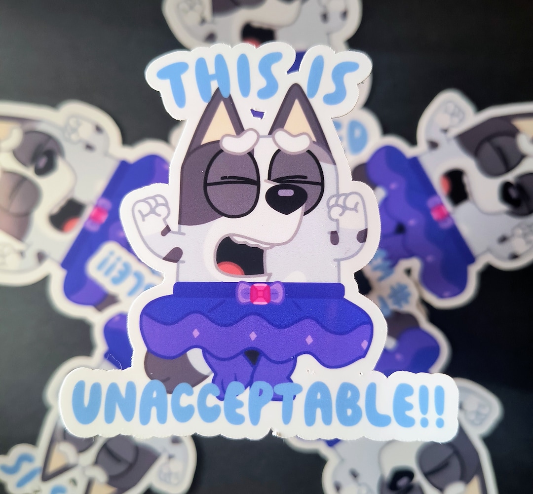 Cousin Muffin Healer This is Unacceptable Sticker - Etsy