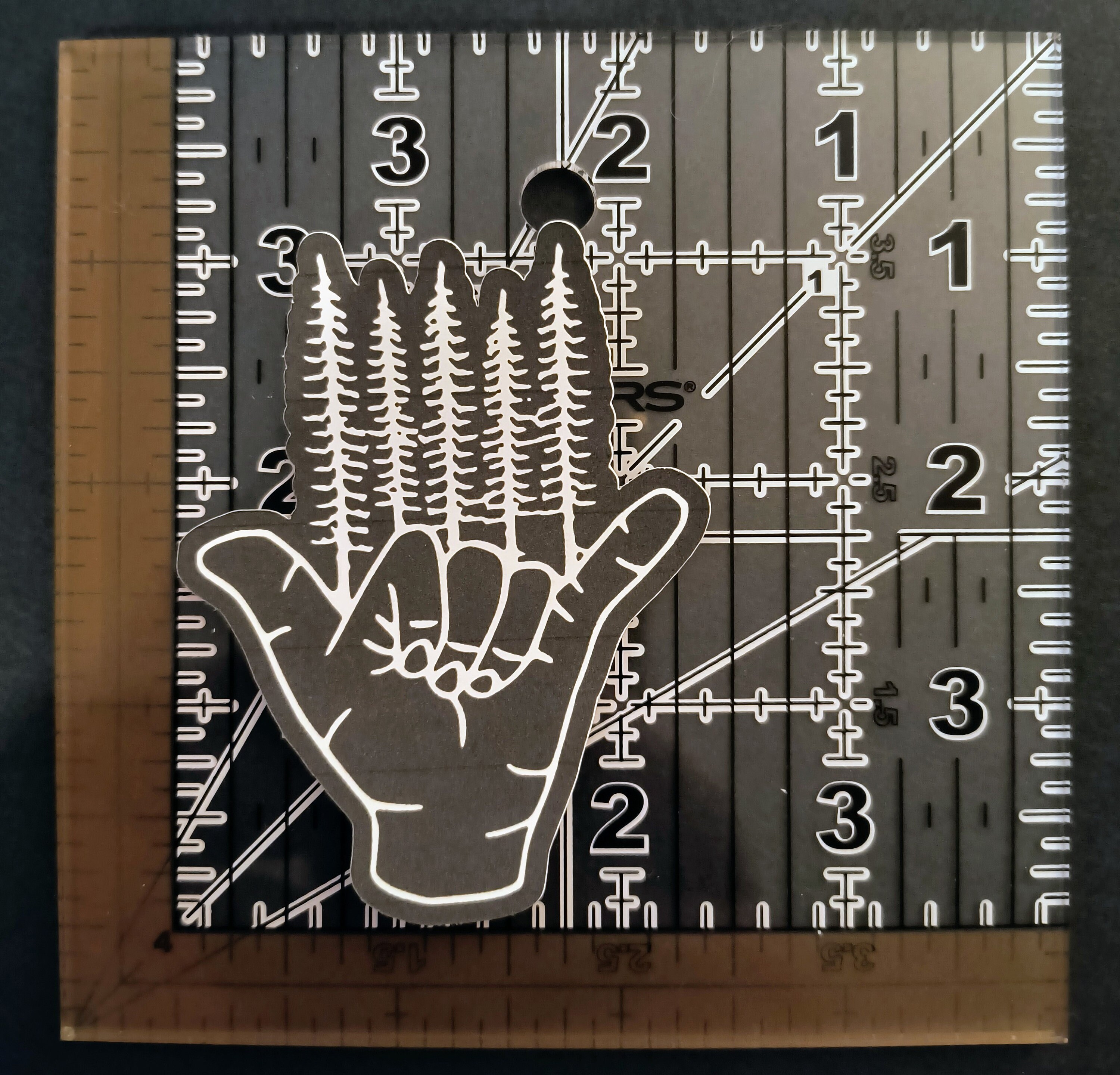 Hang Loose /hang Ten Sticker Forest Edition - Etsy