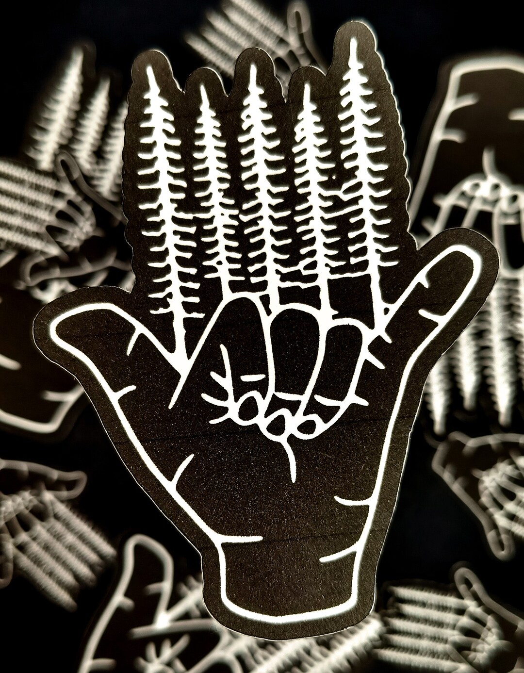 Hang Loose /hang Ten Sticker Forest Edition - Etsy