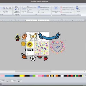 Professional Pe Design 11 Embroidery Digitizing Software, 400000 Bonus ...